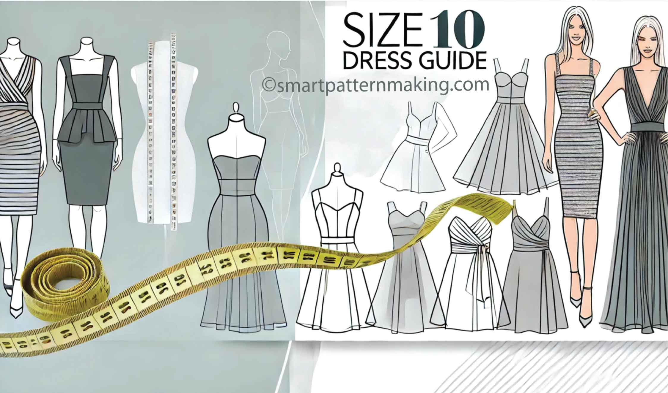 What are the Measurements for a Size 10 Dress?