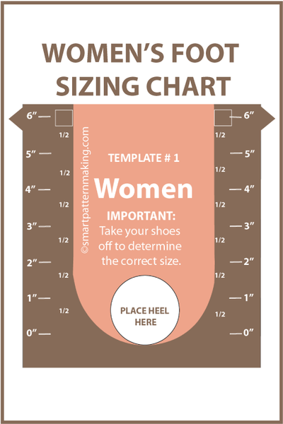 Foot Sizing Chart – Shoe Size Template PDF Download