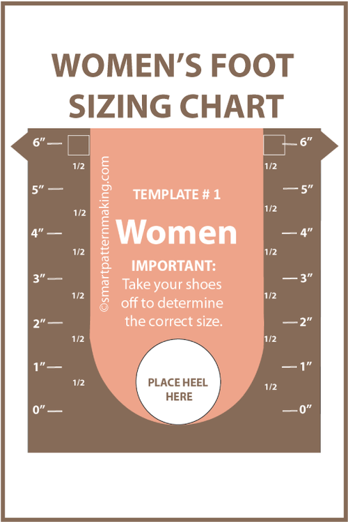Foot Sizing Chart – Shoe Size Template PDF Download
